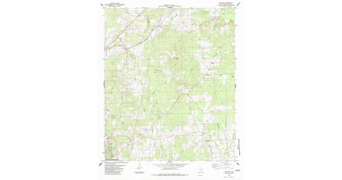 1983 Map of Appleby, TX — High-Res | Pastmaps