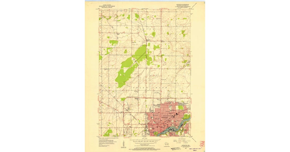 Old Historical Maps of Sunnyview Circle, Grand Chute | Pastmaps