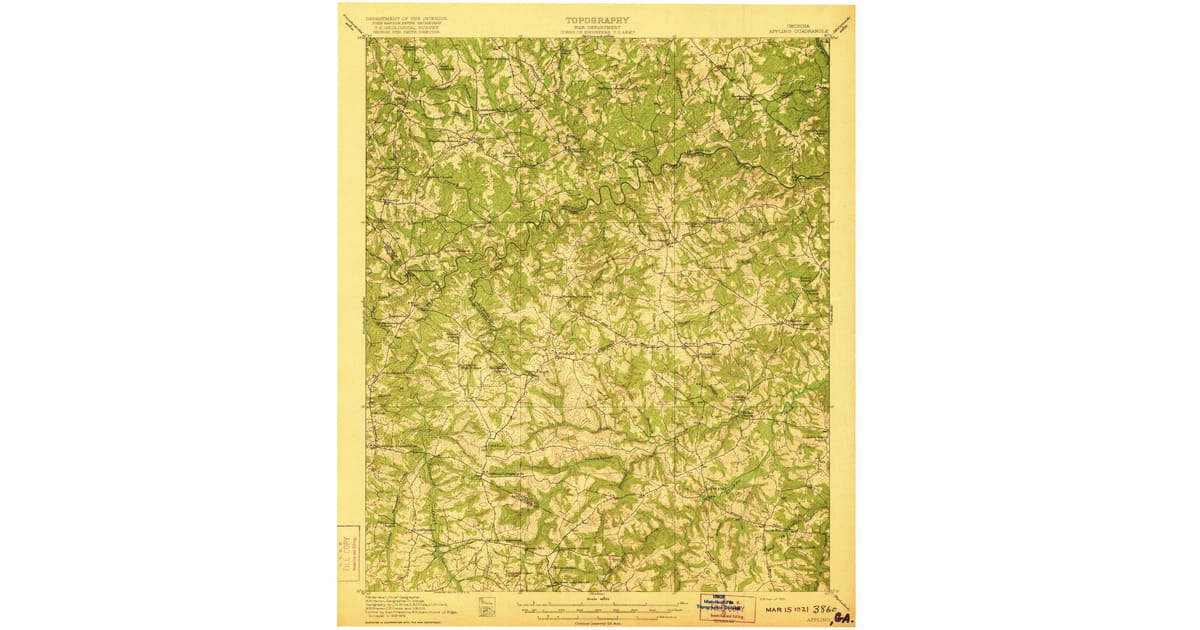 1920s Maps of Hamilton Crossroads, GA | Pastmaps