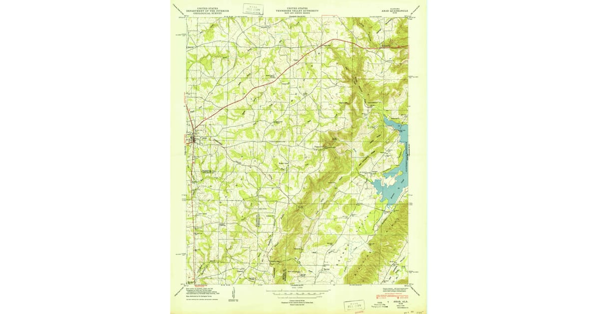 1950s Maps of Blount County, AL | Pastmaps