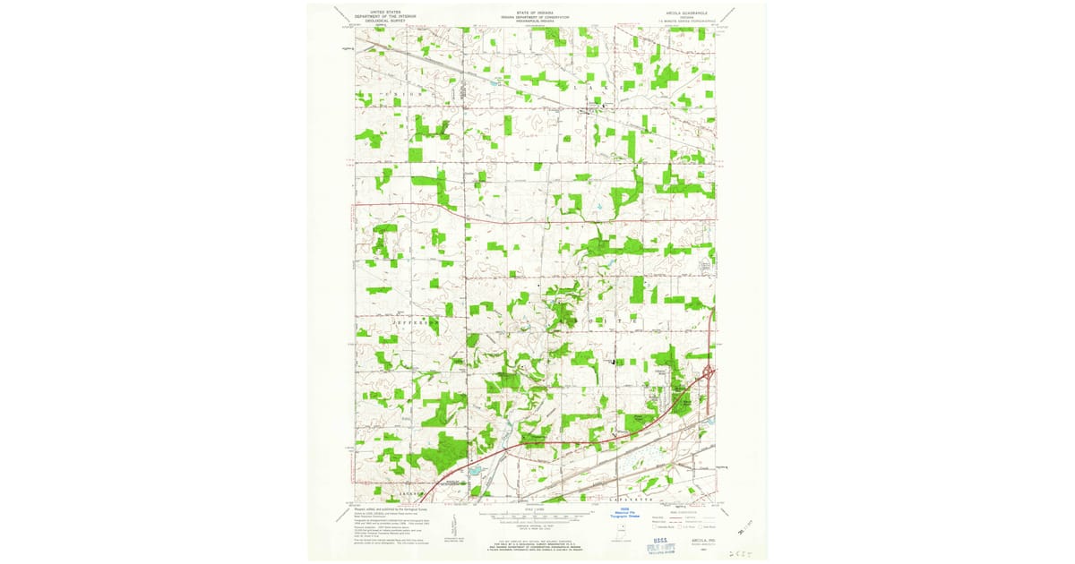 1960s Maps of Huntington County, IN | Pastmaps
