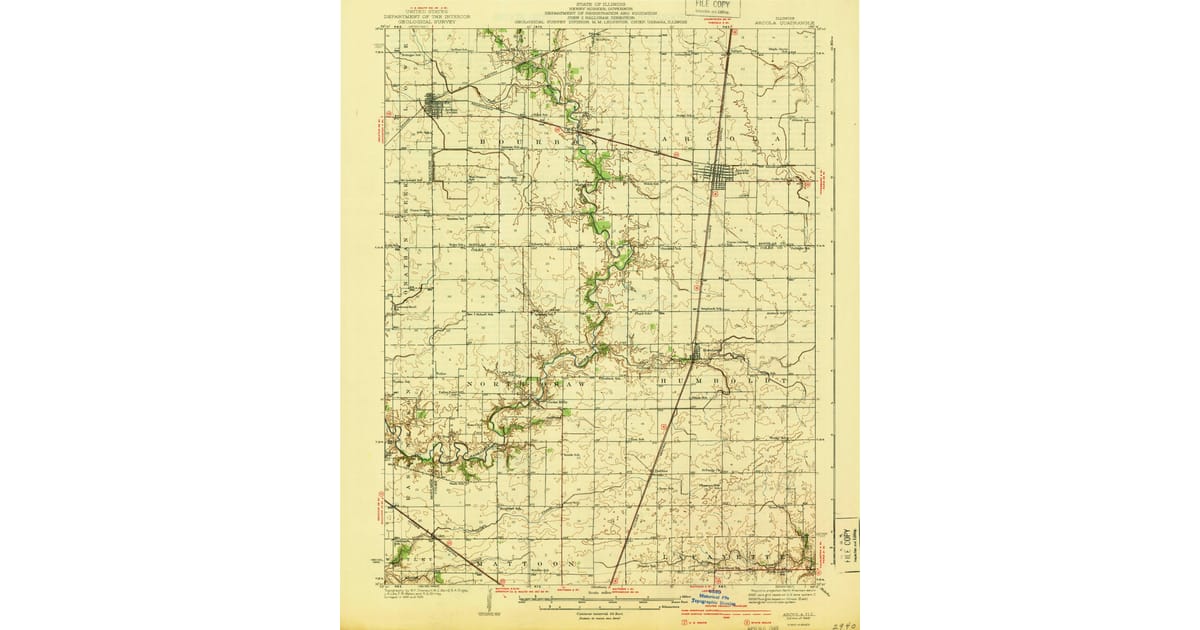 1940 Map of Arcola, IL — High-Res | Pastmaps