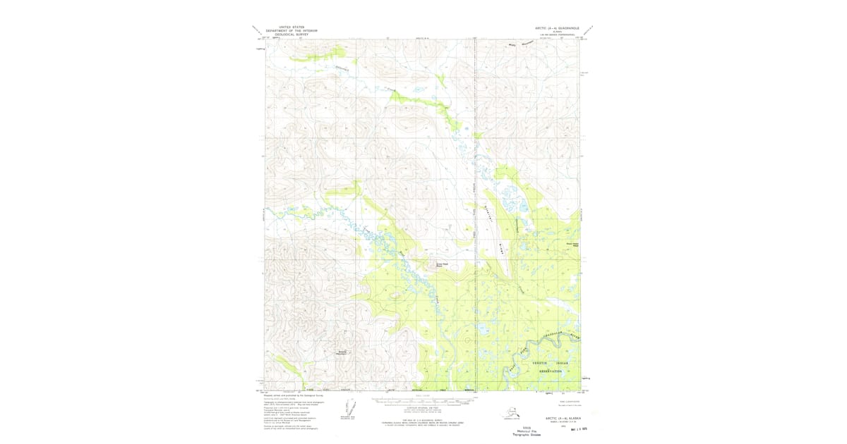 1972 Map of Arctic A-4, North Slope Borough, AK — High-Res | Pastmaps