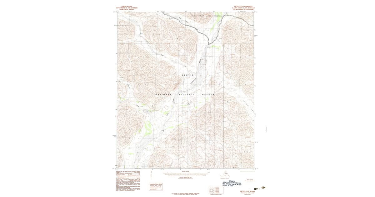 1983 Map of Arctic C-2, North Slope Borough, AK — High-Res | Pastmaps