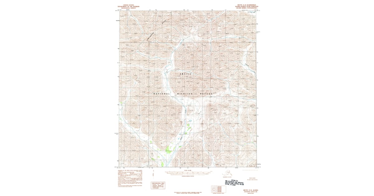 1983 Map of Arctic C-3, North Slope Borough, AK — High-Res | Pastmaps