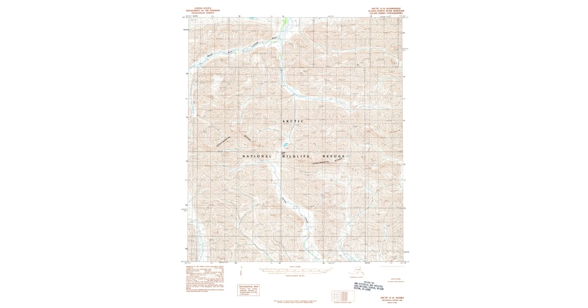 1983 Map of Arctic C-4, North Slope Borough, AK — High-Res | Pastmaps