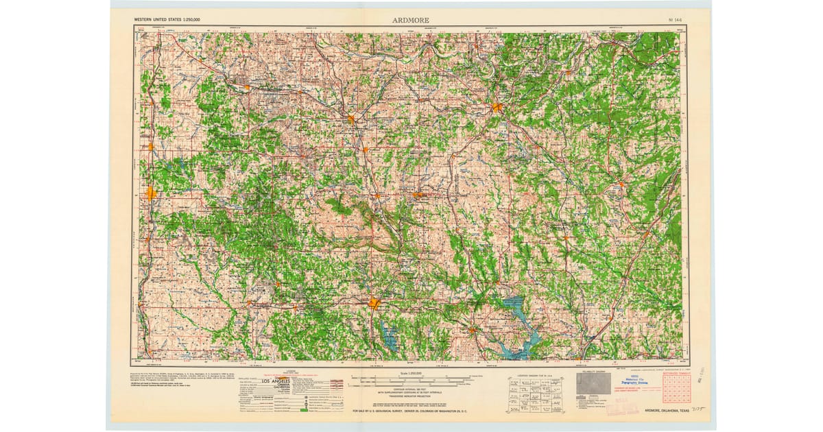 1963 Map of Ardmore, OK — High-Res | Pastmaps