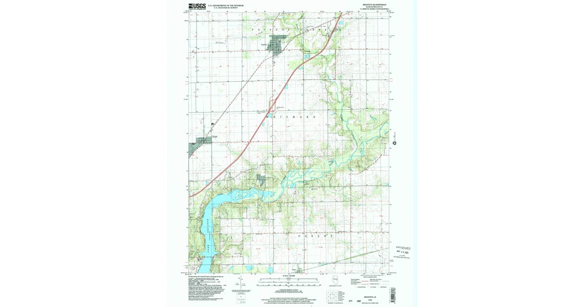 1998 Map of Argenta, IL — High-Res | Pastmaps