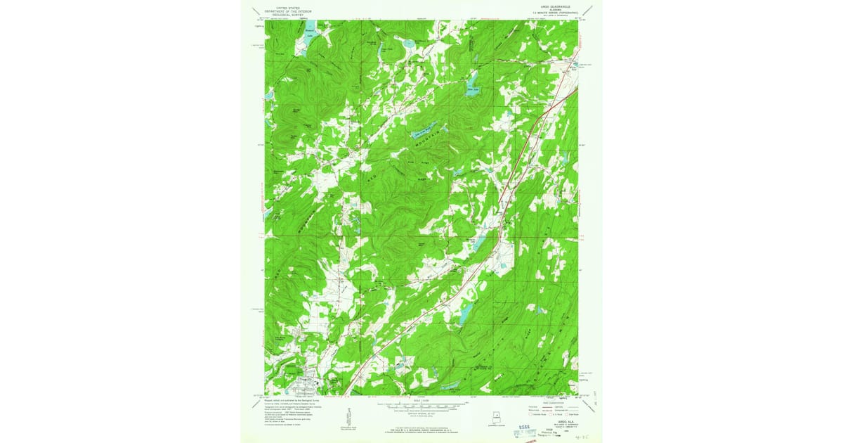 1959 Map of Argo, AL — High-Res | Pastmaps