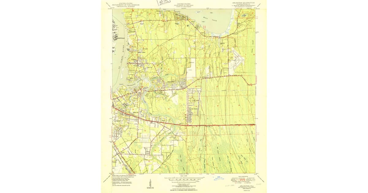 1950s Maps of Jacksonville, FL | Pastmaps