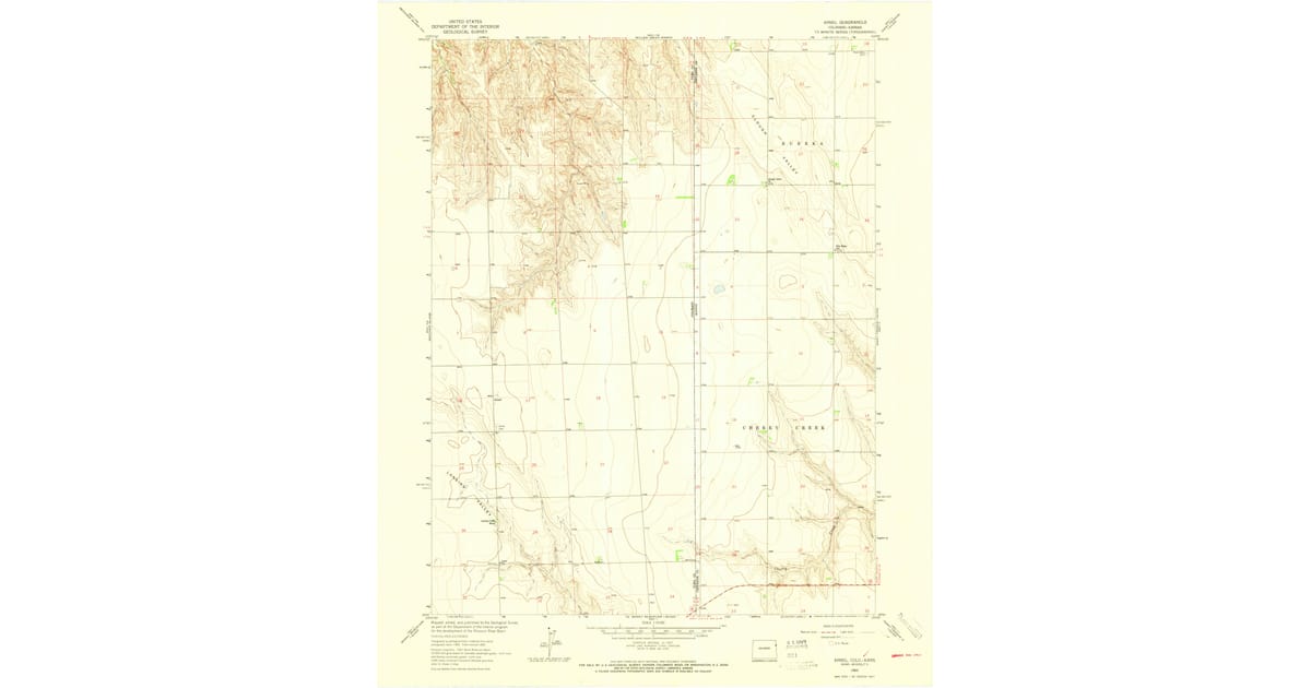 1963 Map of Armel, Yuma County, CO — High-Res | Pastmaps