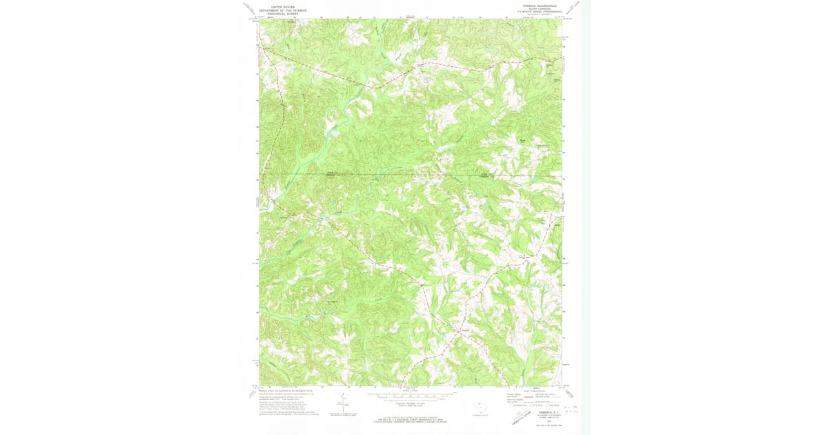 1970s Maps of Chester County, SC | Pastmaps