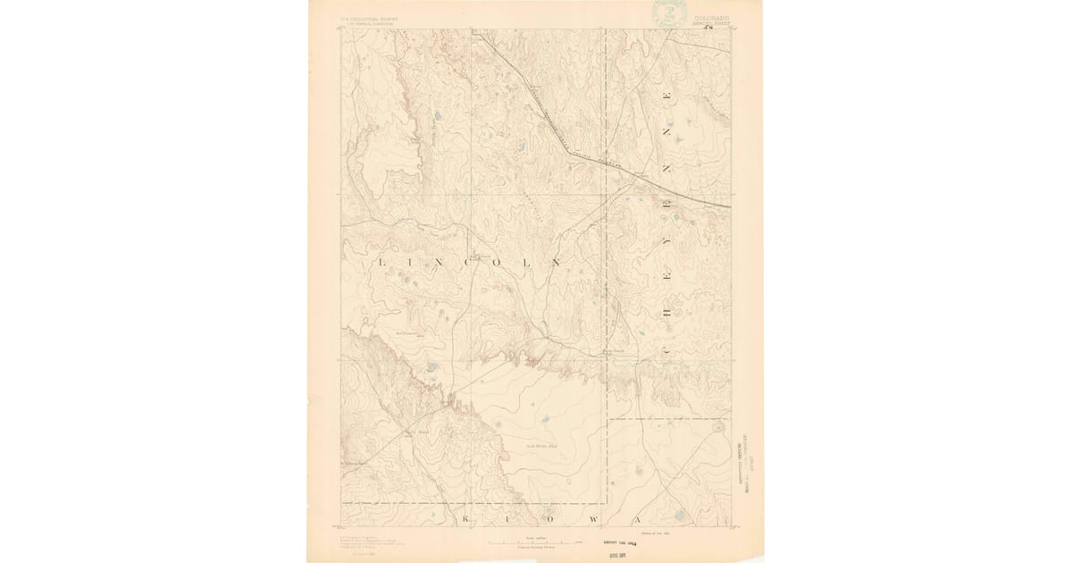 Old Maps of Cheyenne County, CO | Pastmaps