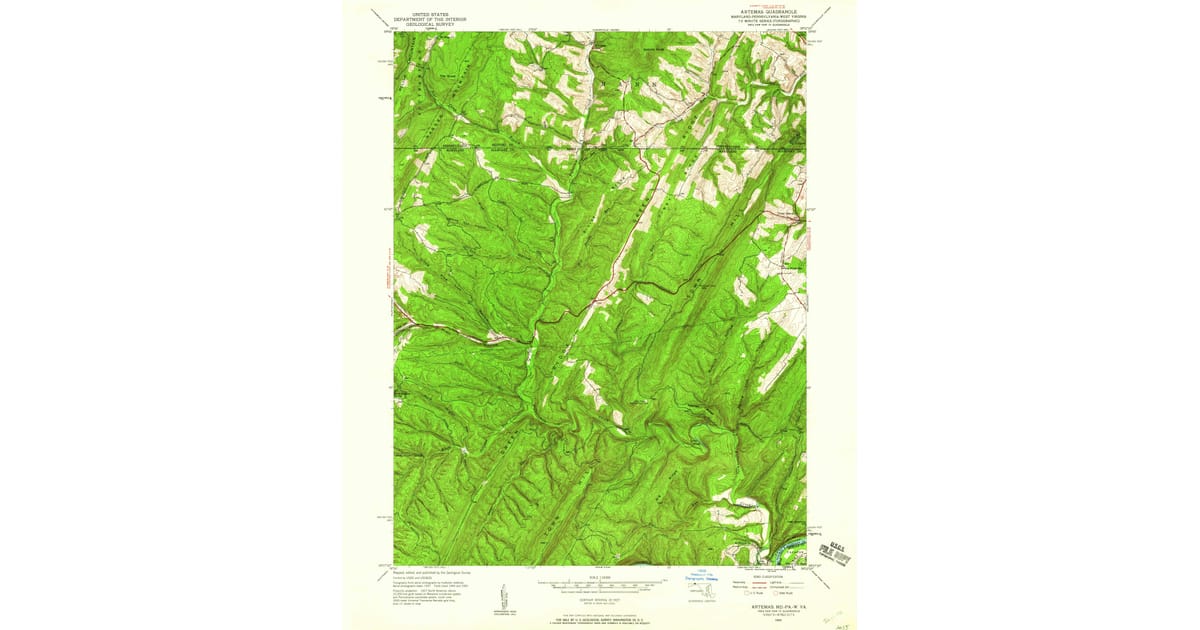 1950s Maps of Morgan County, WV | Pastmaps