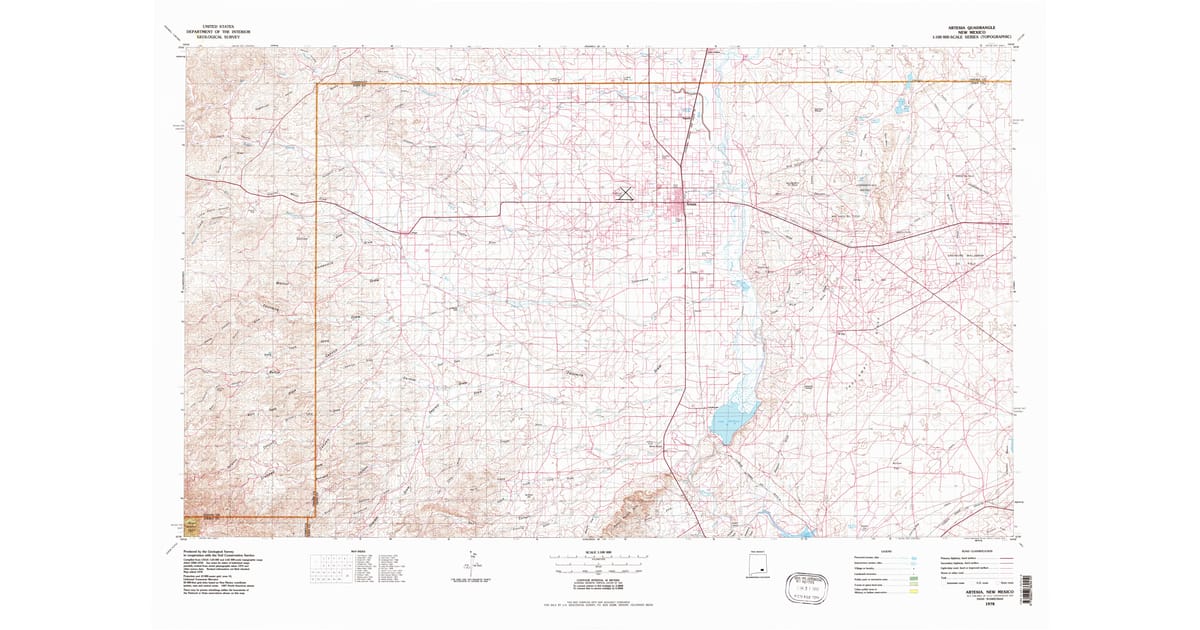 1970s Maps of Seven Rivers, NM | Pastmaps