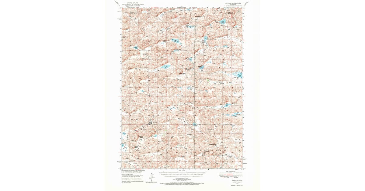 1949 Map of Arthur, NE — High-Res | Pastmaps