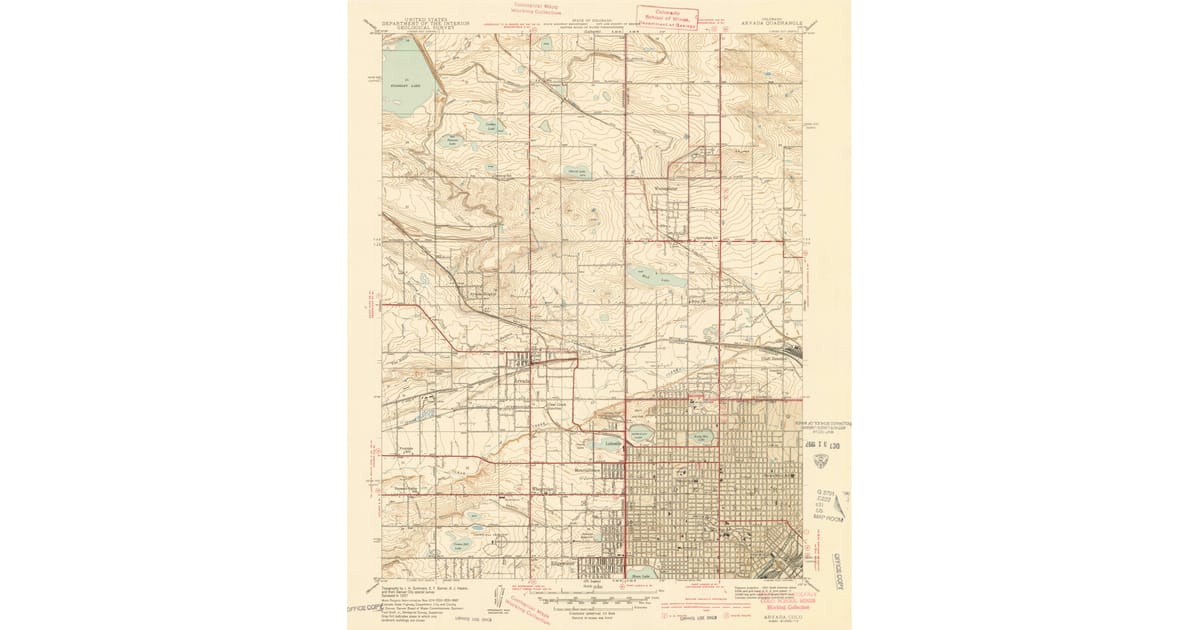 1941 Map of Arvada, CO — High-Res | Pastmaps