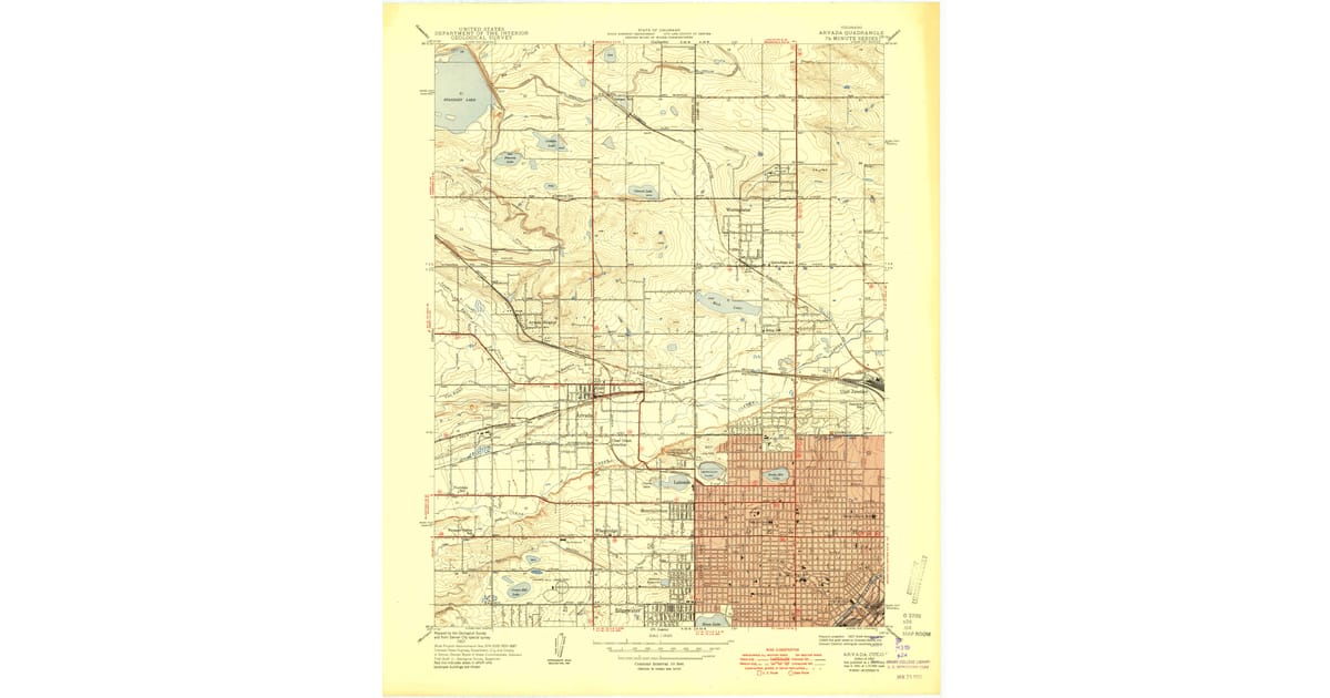 1950s Maps of Lower Highland, Denver | Pastmaps