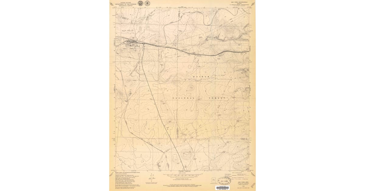 1979 Map of Ash Fork, AZ — High-Res | Pastmaps