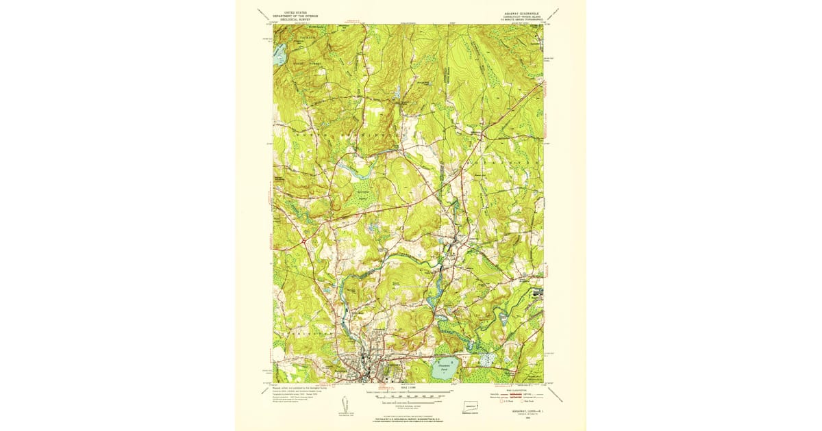 1950s Maps of White Rock, Westerly | Pastmaps