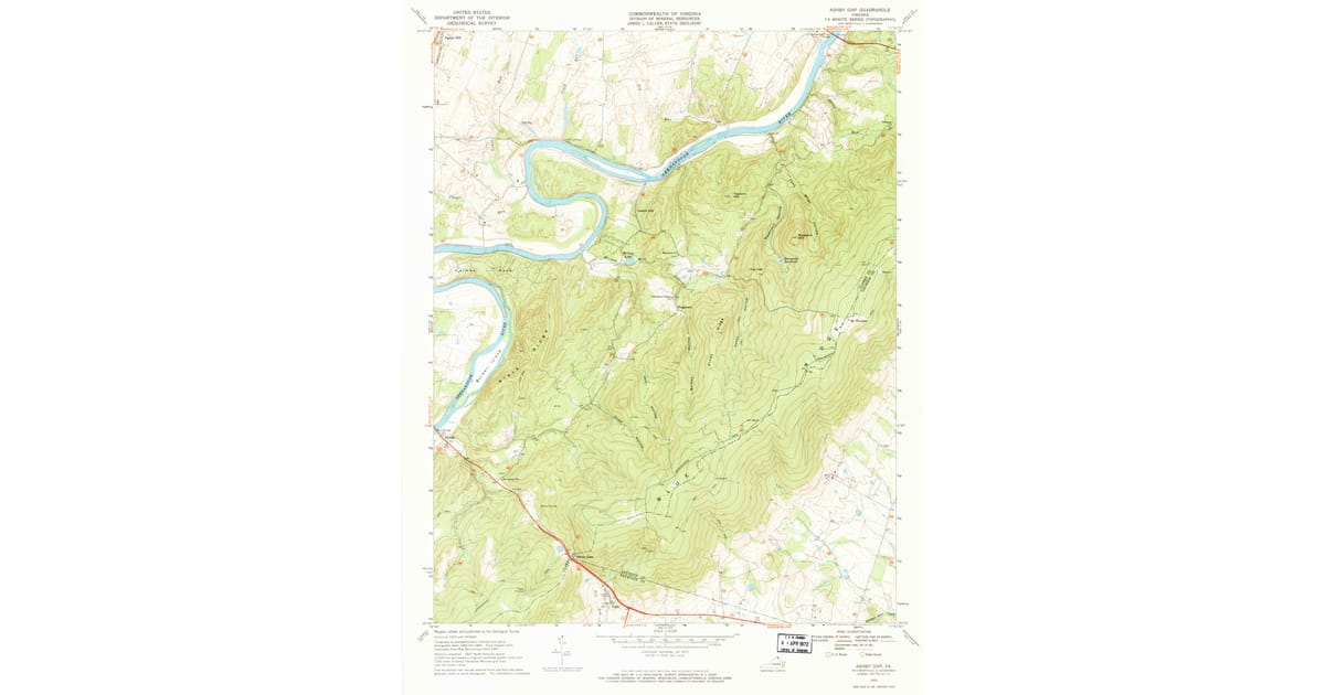 1970s Maps of Virginia | Pastmaps