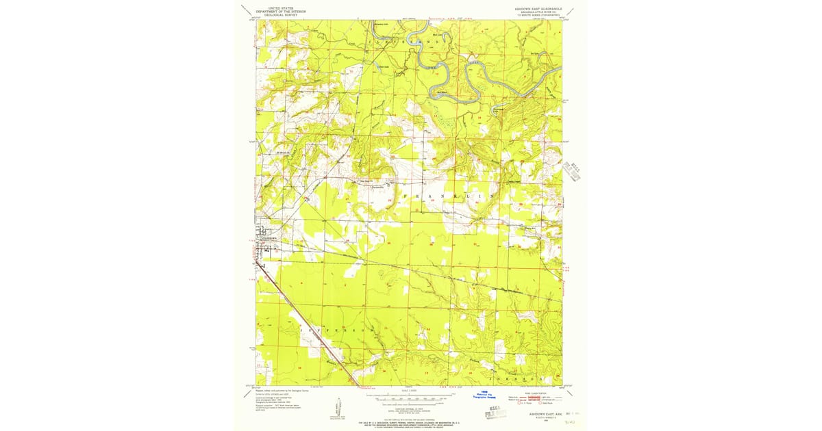 Old Maps of Ashdown, AR | Pastmaps