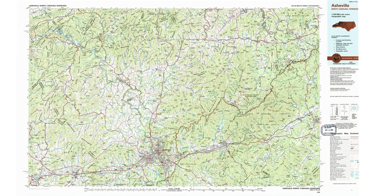 1980s Maps of Woodside Hills, NC | Pastmaps