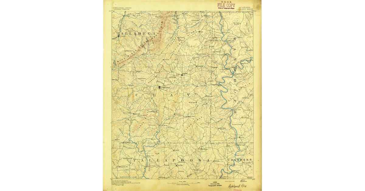 Old Maps of Foster Crossroad, AL | Pastmaps