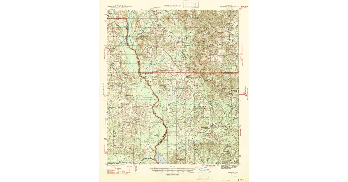 Old Maps of Ebenezer, LA for Academic Research | Pastmaps
