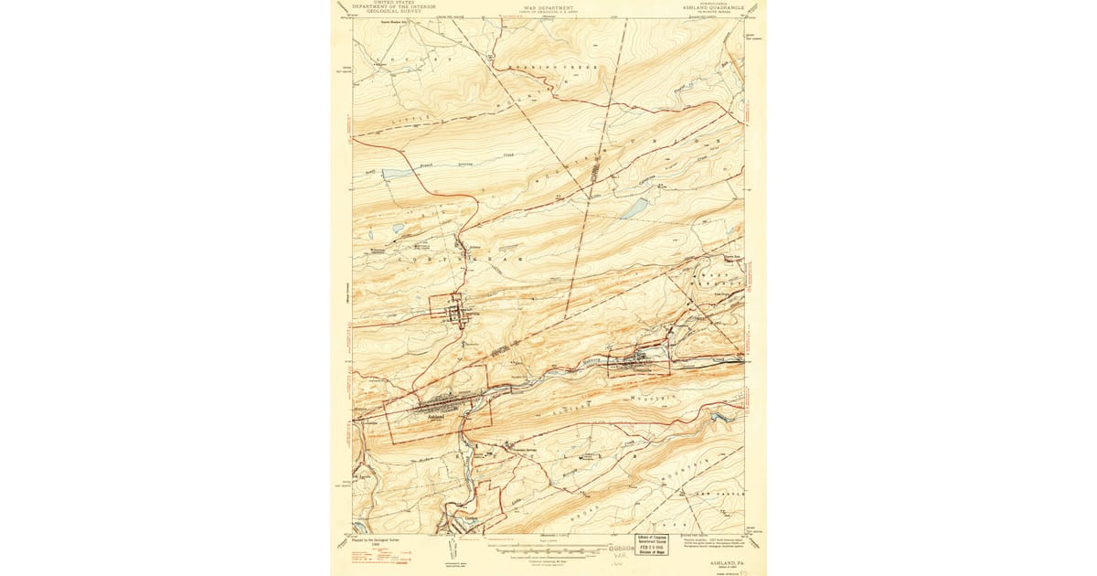 1940s Maps of Girardville, PA | Pastmaps