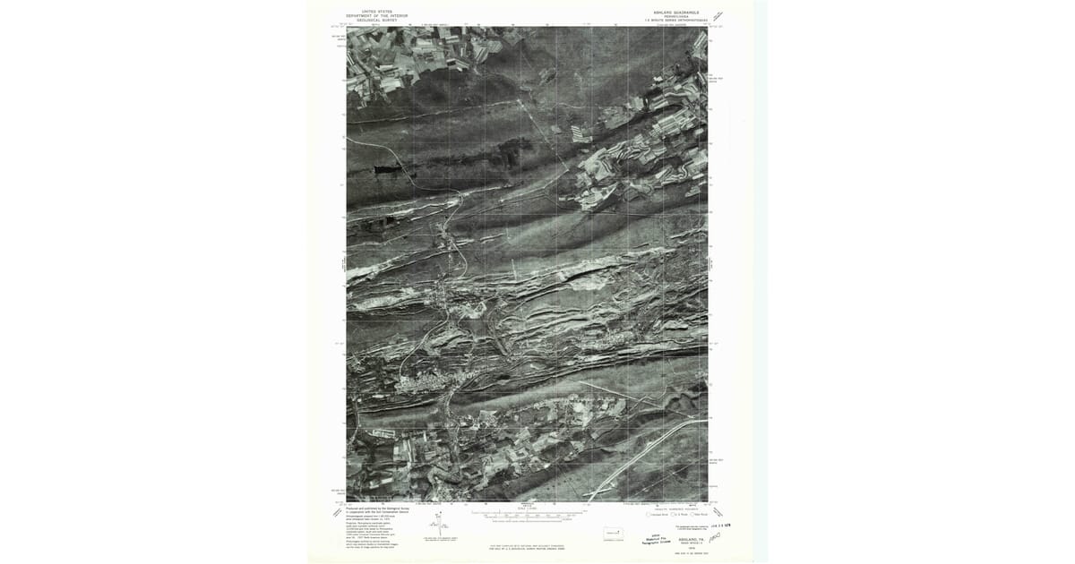 1970s Maps of Gilberton, Schuylkill County | Pastmaps