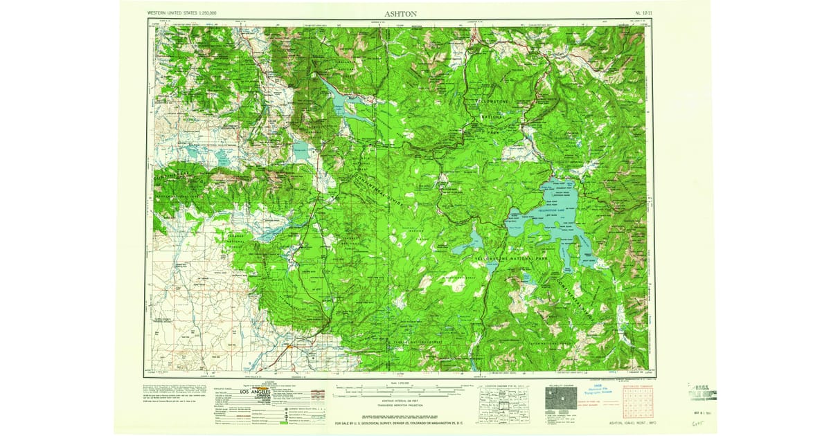 1960s Maps of Fremont County, WY | Pastmaps