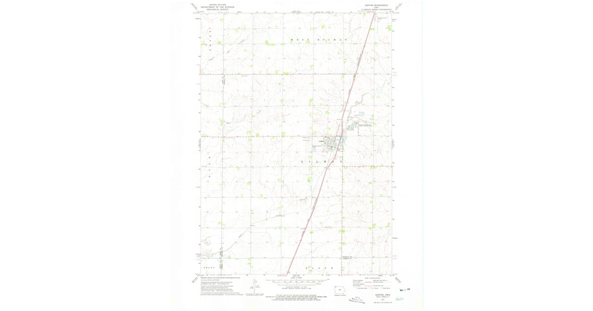 1972 Map of Ashton, IA — High-Res | Pastmaps
