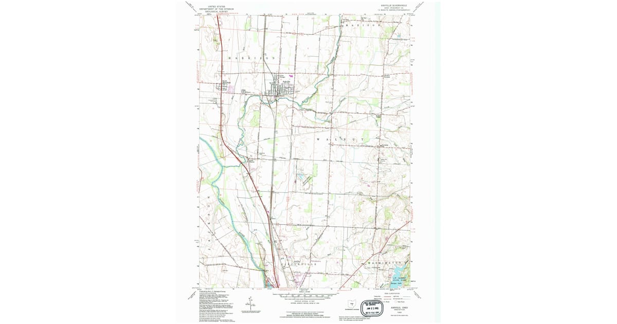 1990s Maps of Pickaway County, OH | Pastmaps