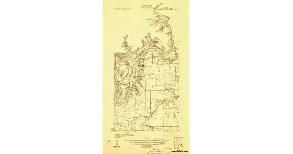 1900s (20th Century) Maps of Stonewall County, TX | Pastmaps