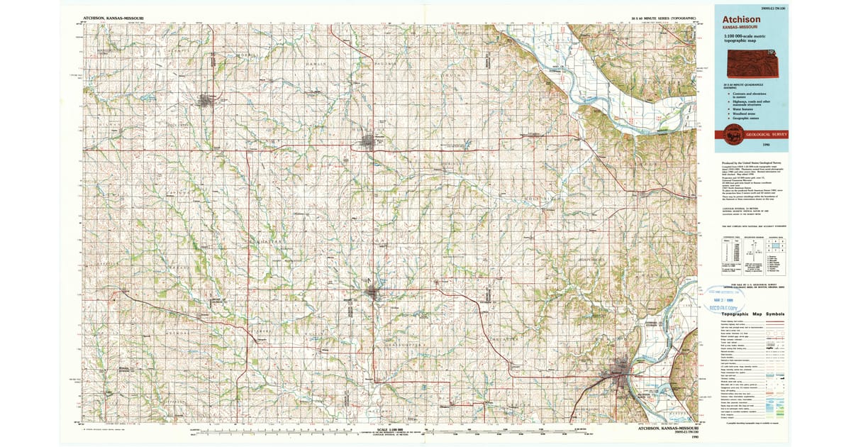 1990s Maps of Padonia, KS | Pastmaps