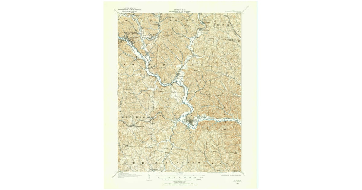 Old Maps of Ames Township, OH for Academic Research | Pastmaps