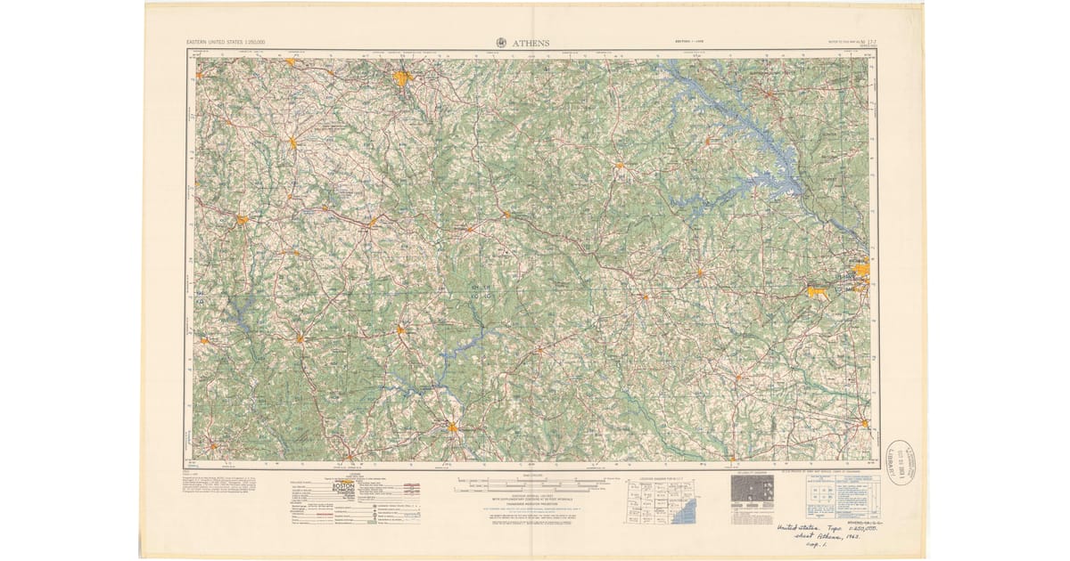 1960s Maps of Elbert County, GA | Pastmaps