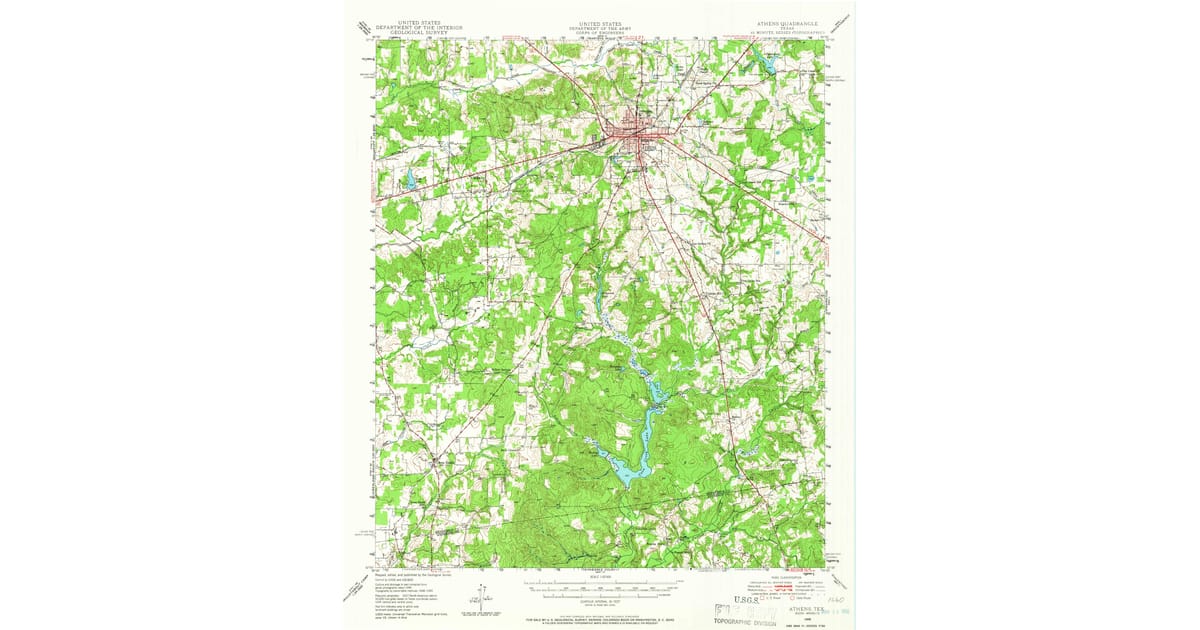 Old Maps of Malakoff, TX for Metal Detecting | Pastmaps