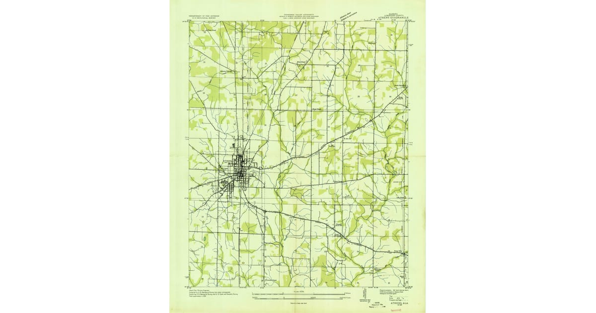 1930s Maps of Limestone County, AL | Pastmaps