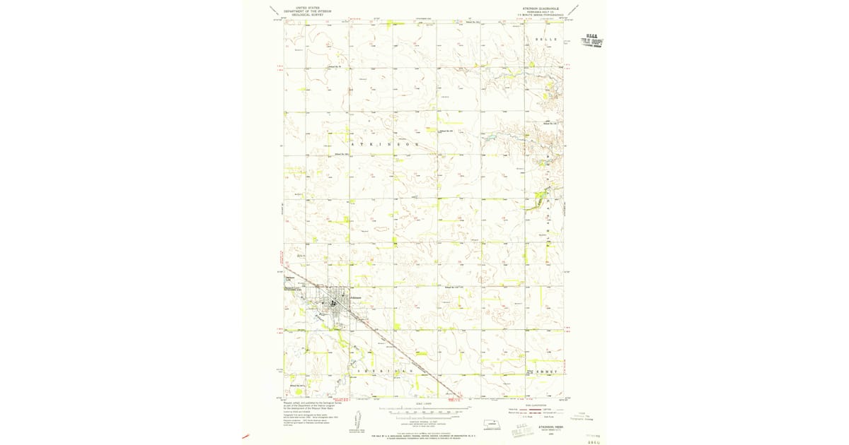 1954 Map of Atkinson, NE — High-Res | Pastmaps