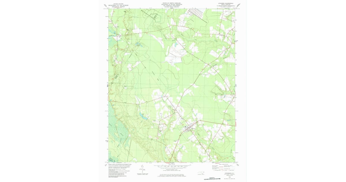 1984 Map of Atkinson, NC — High-Res | Pastmaps