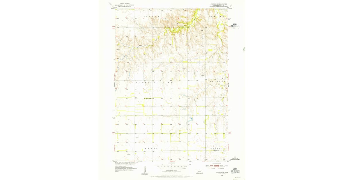 1954 Map of Atkinson SE, Holt County, NE — High-Res | Pastmaps