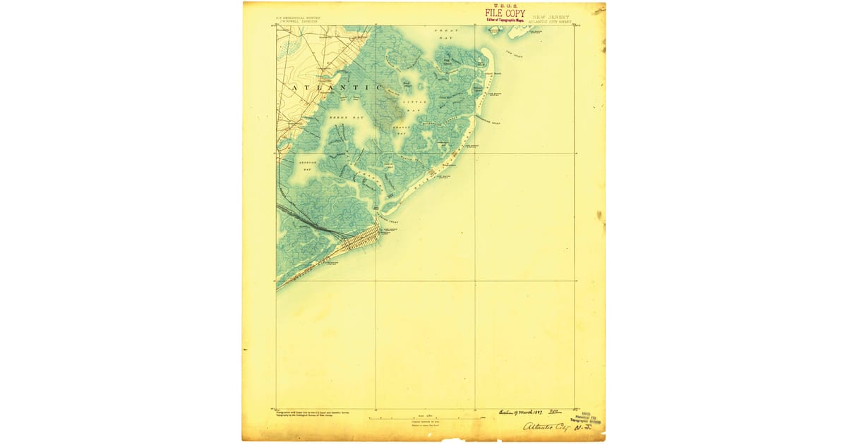Old Maps of Brigantine, NJ | Pastmaps