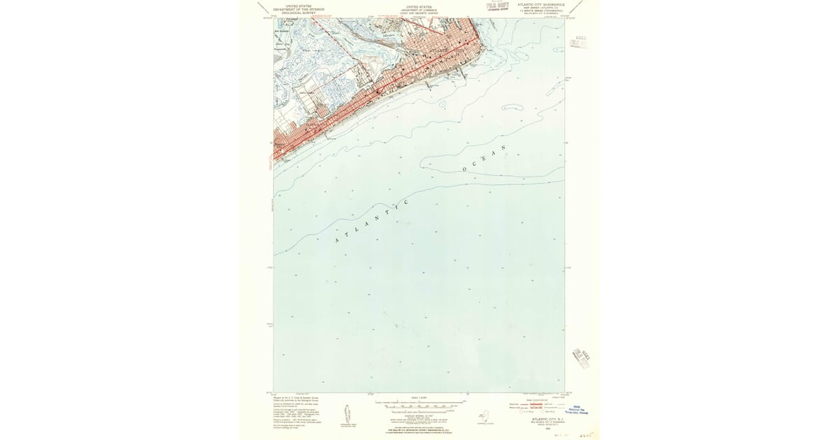 1952 Map of Atlantic City, NJ — High-Res | Pastmaps