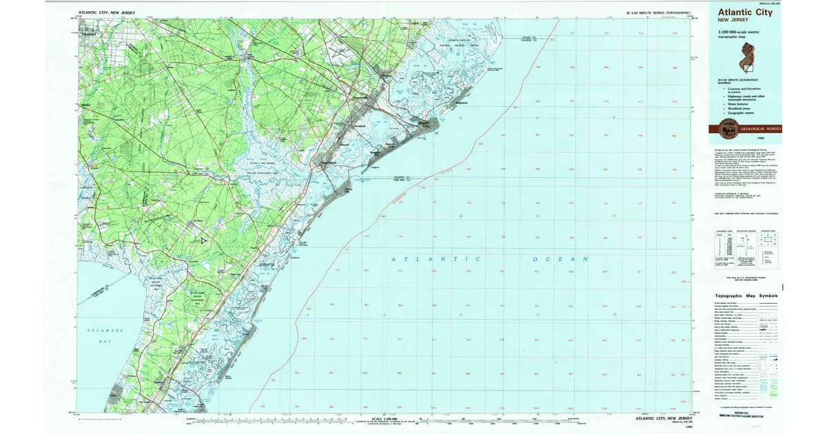1980s Maps of Atlantic City, NJ | Pastmaps