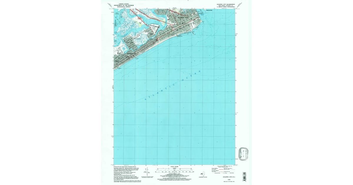 1990s Maps of Ventnor City, NJ | Pastmaps