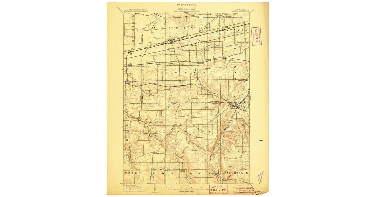 Old Maps of Wales, NY for Hiking & Exploration | Pastmaps