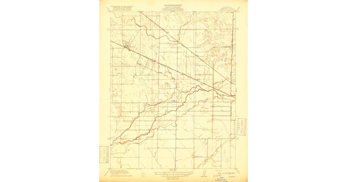 Old Maps of Fergus, CA | Pastmaps