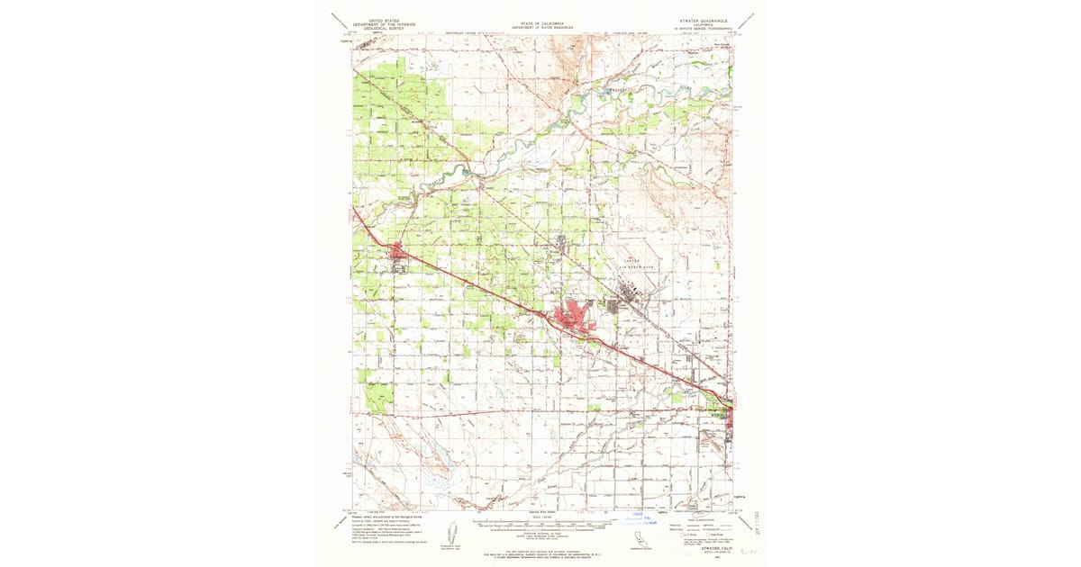 1961 Map of Atwater, CA — High-Res | Pastmaps
